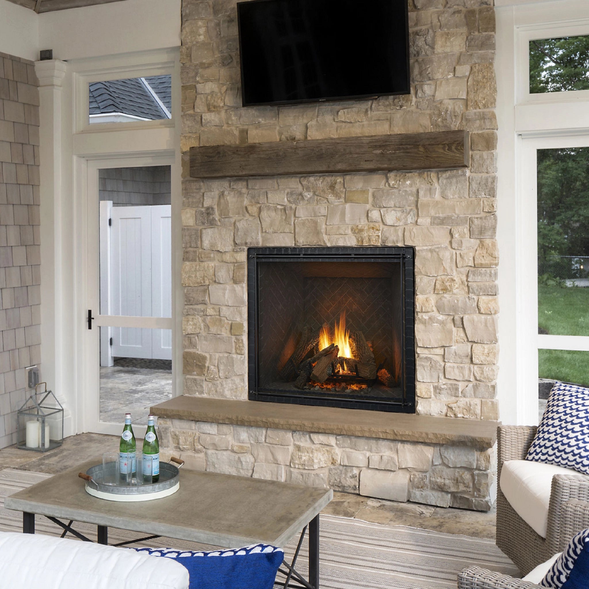 Stone Gas Fireplace 27 Modern Stone Veneer Fireplace Ideas