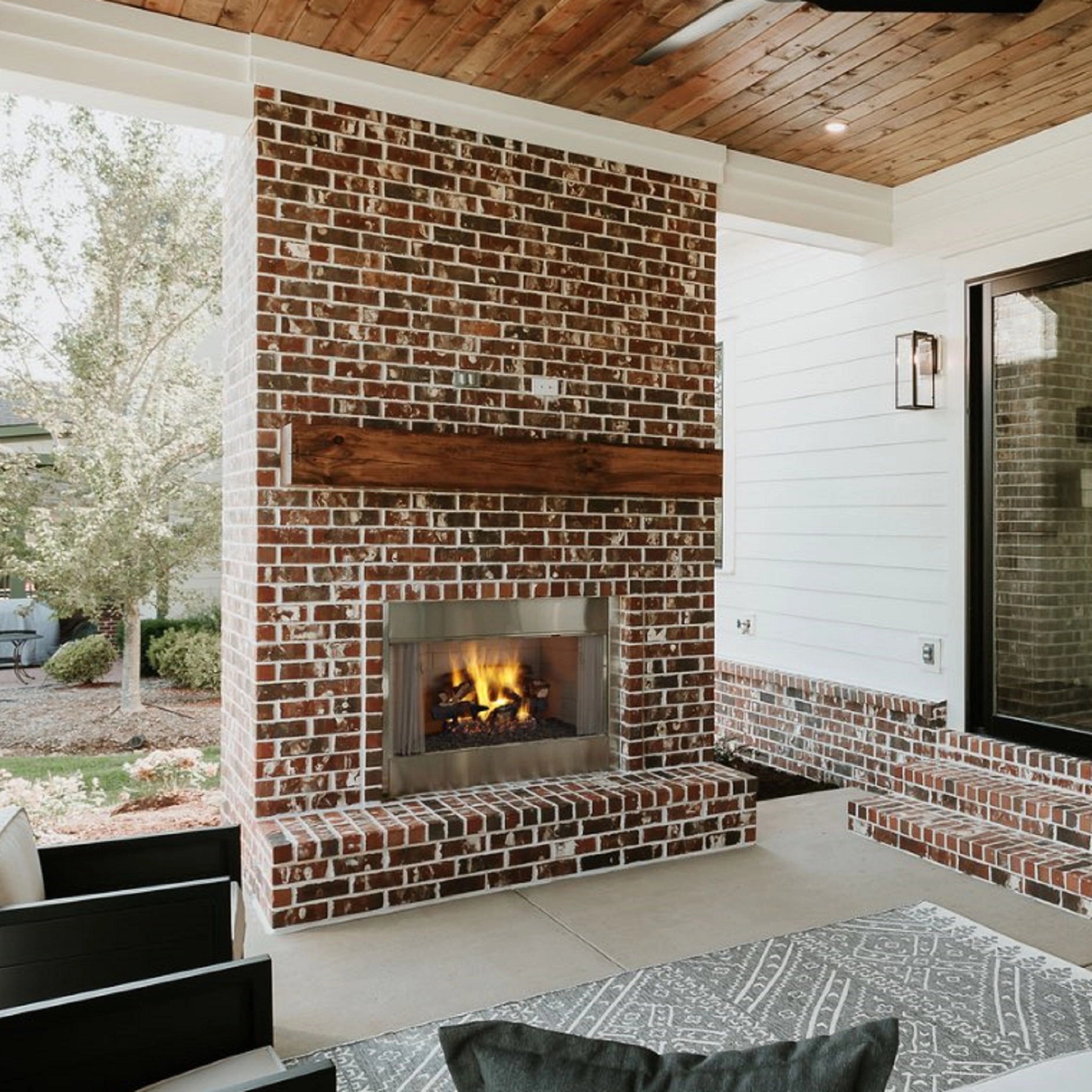 Manufactured Home Fireplace With Wood
